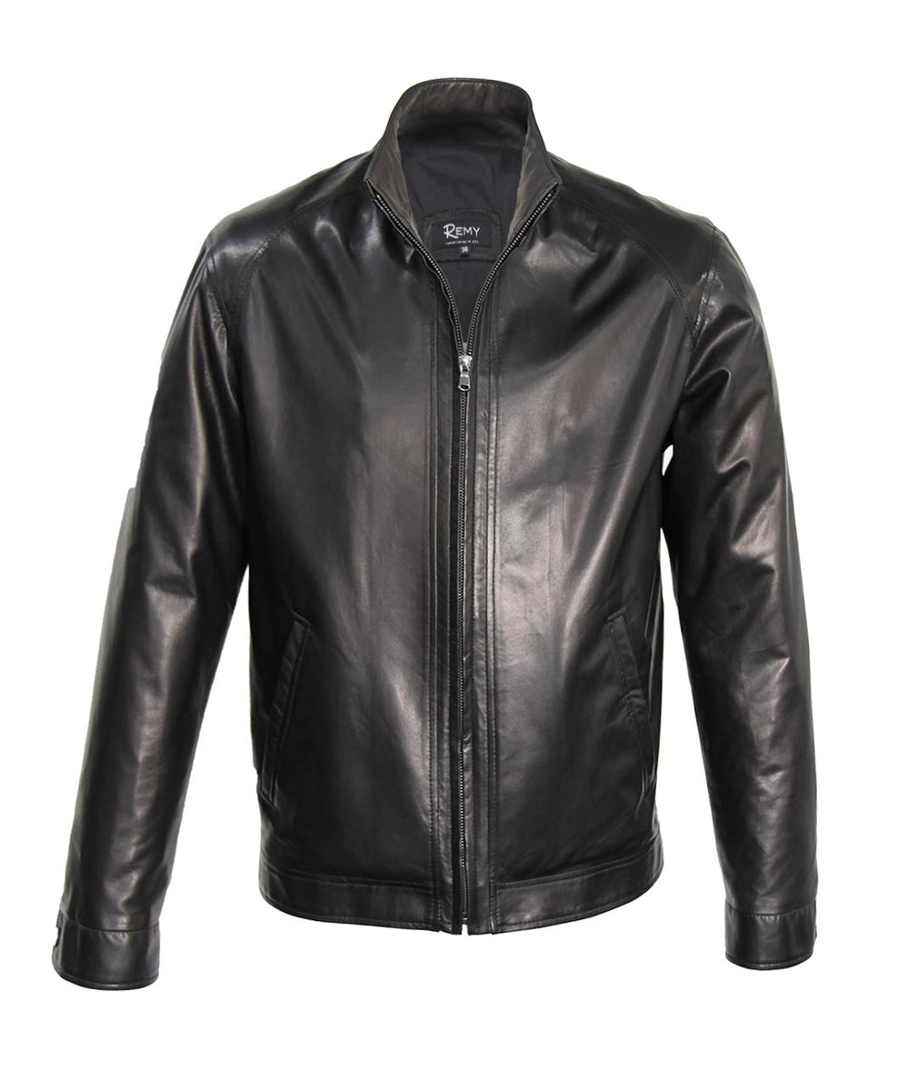 5026 - Mens Butter Lambskin Leather in Midnite – Remy Leather
